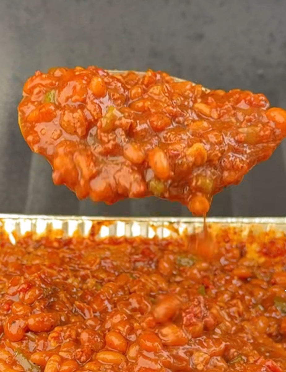 Loaded BBQ Baked Beans – Bear Mountain BBQ