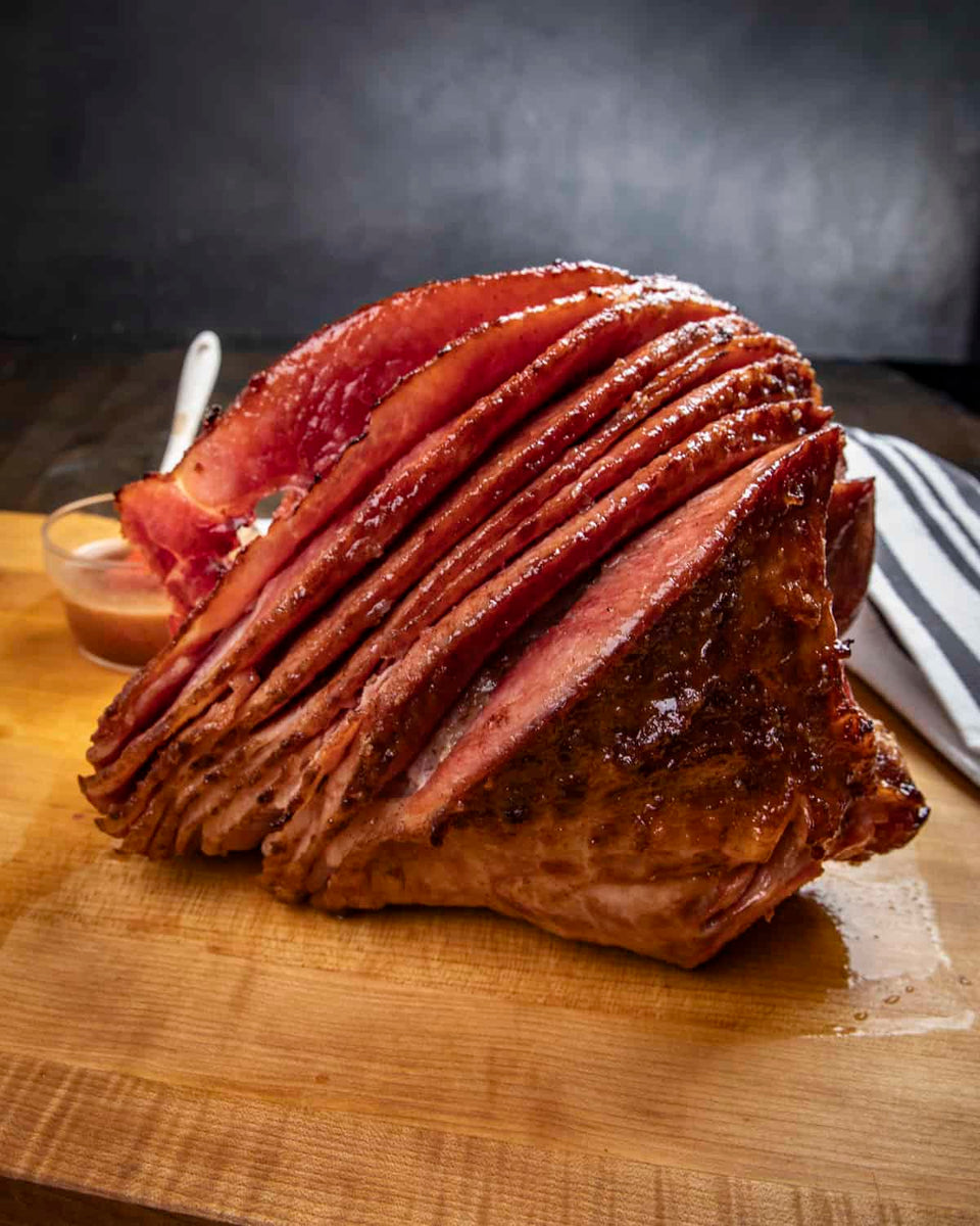 Smoked Ham with Maple Brown Sugar Glaze – Bear Mountain BBQ
