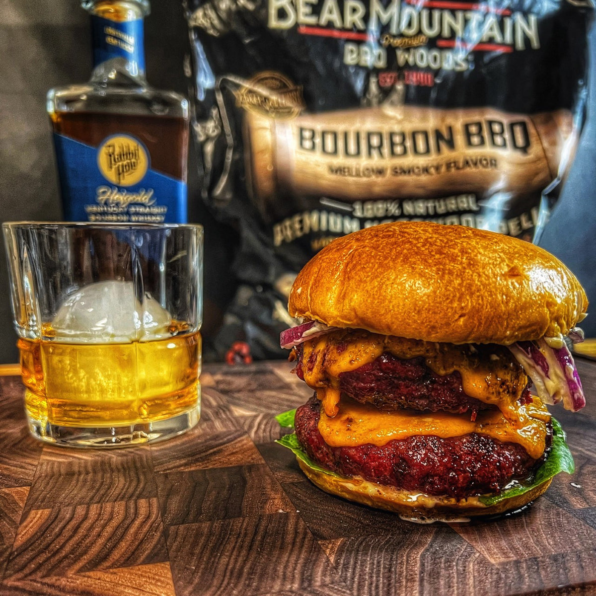 Bear Mountain Bourbon Smoked Burger – Bear Mountain BBQ