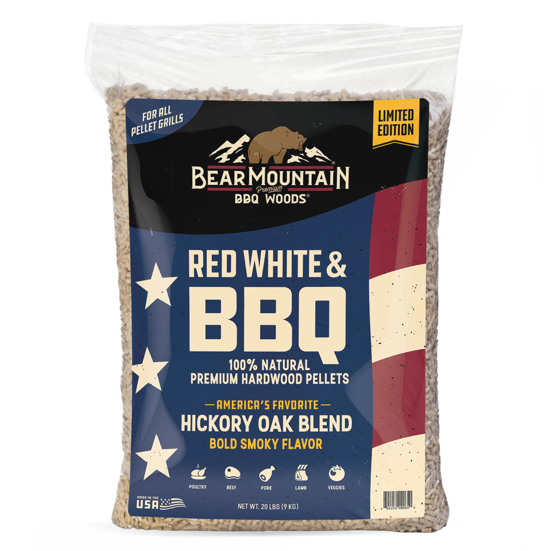 Red White & BBQ Craft Blends® Wood Pellets – Bear Mountain BBQ