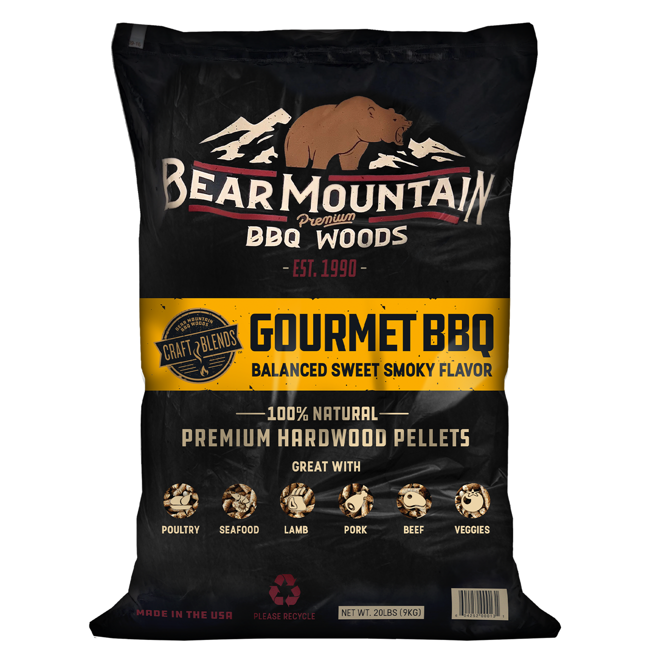 Gourmet BBQ Craft Blends™ Wood Pellets – Bear Mountain BBQ