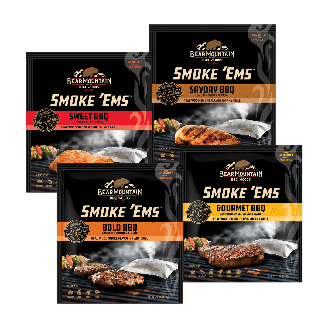 Smoke 'Ems™ Variety 4-Pack – Bear Mountain BBQ
