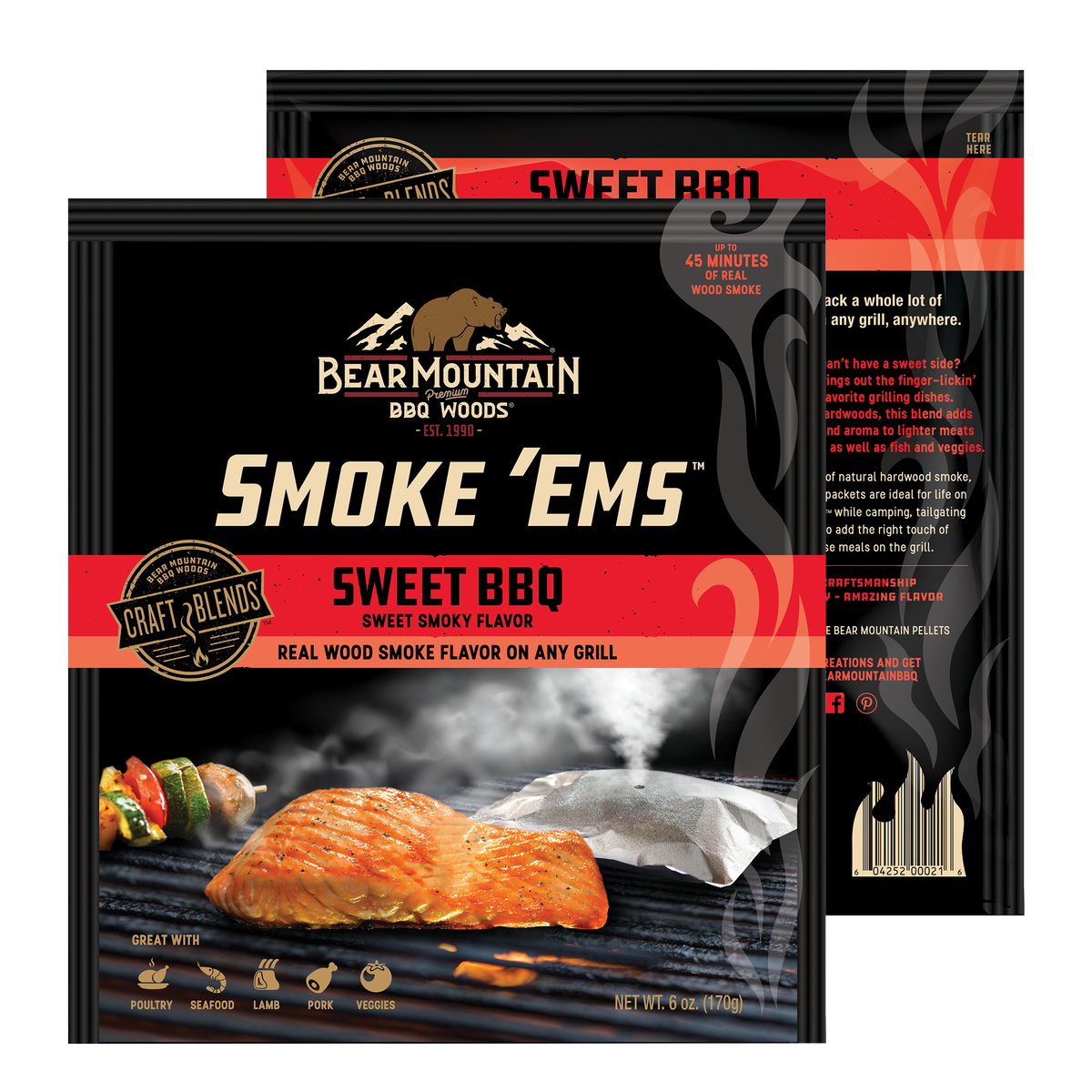 Sweet BBQ Smoke 'Ems™ 4-Pack – Bear Mountain BBQ